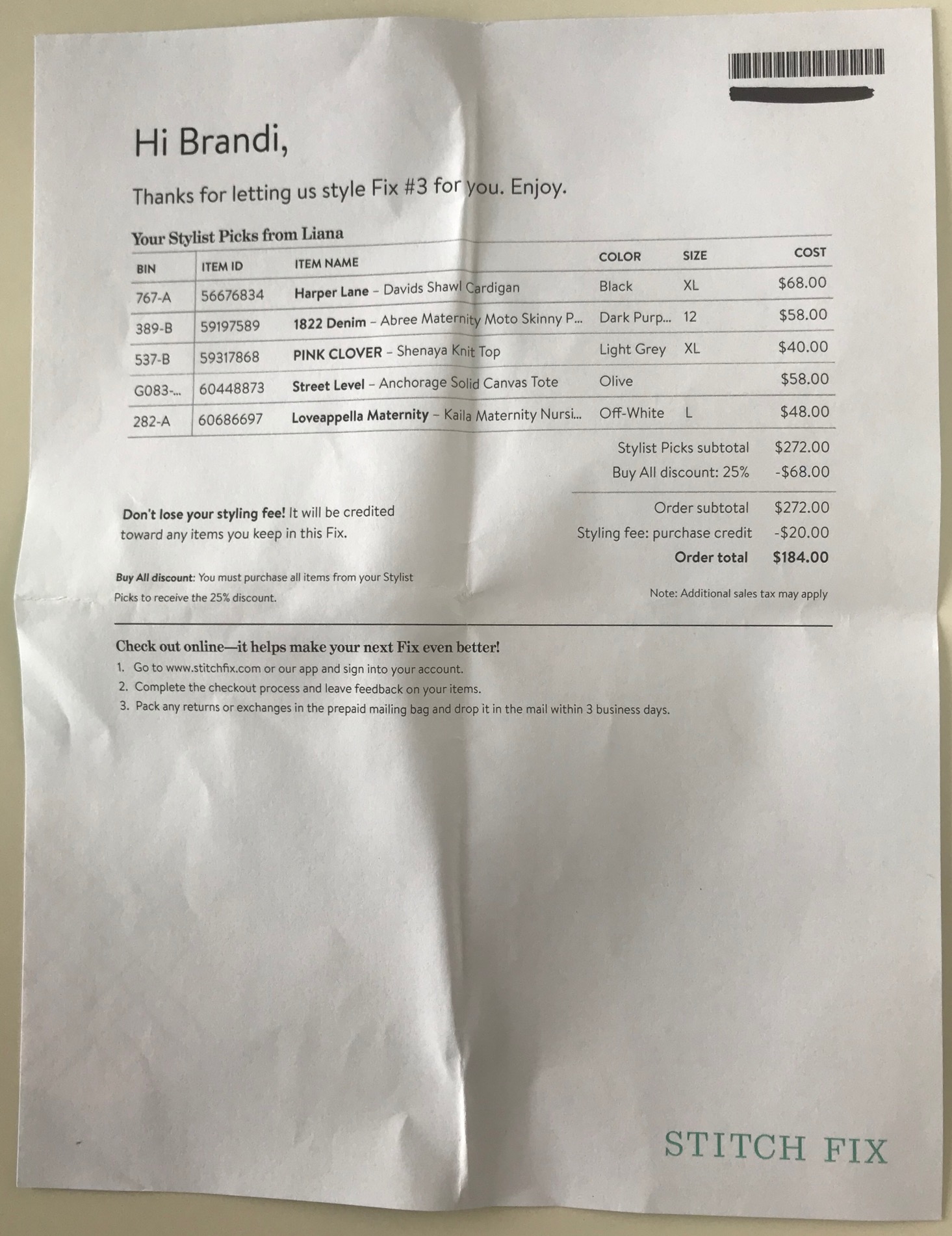 Stitch Fix Maternity Clothing Box Review – March 2018 | My Subscription ...