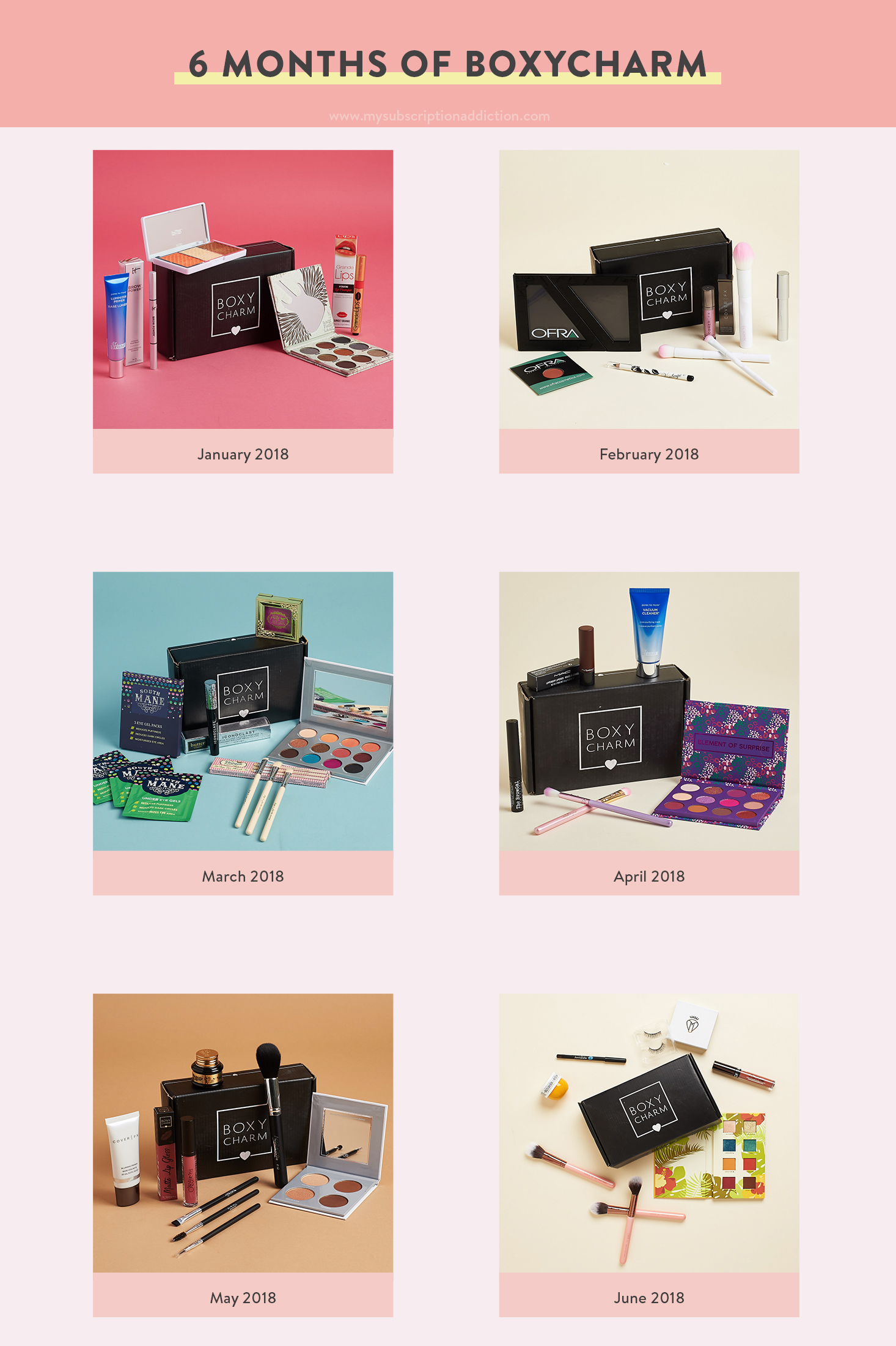 What I Received in 6 Months of Boxycharm | My Subscription Addiction
