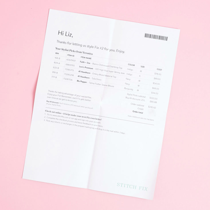 Liz's Stitch Fix Review – August 2018 | MSA