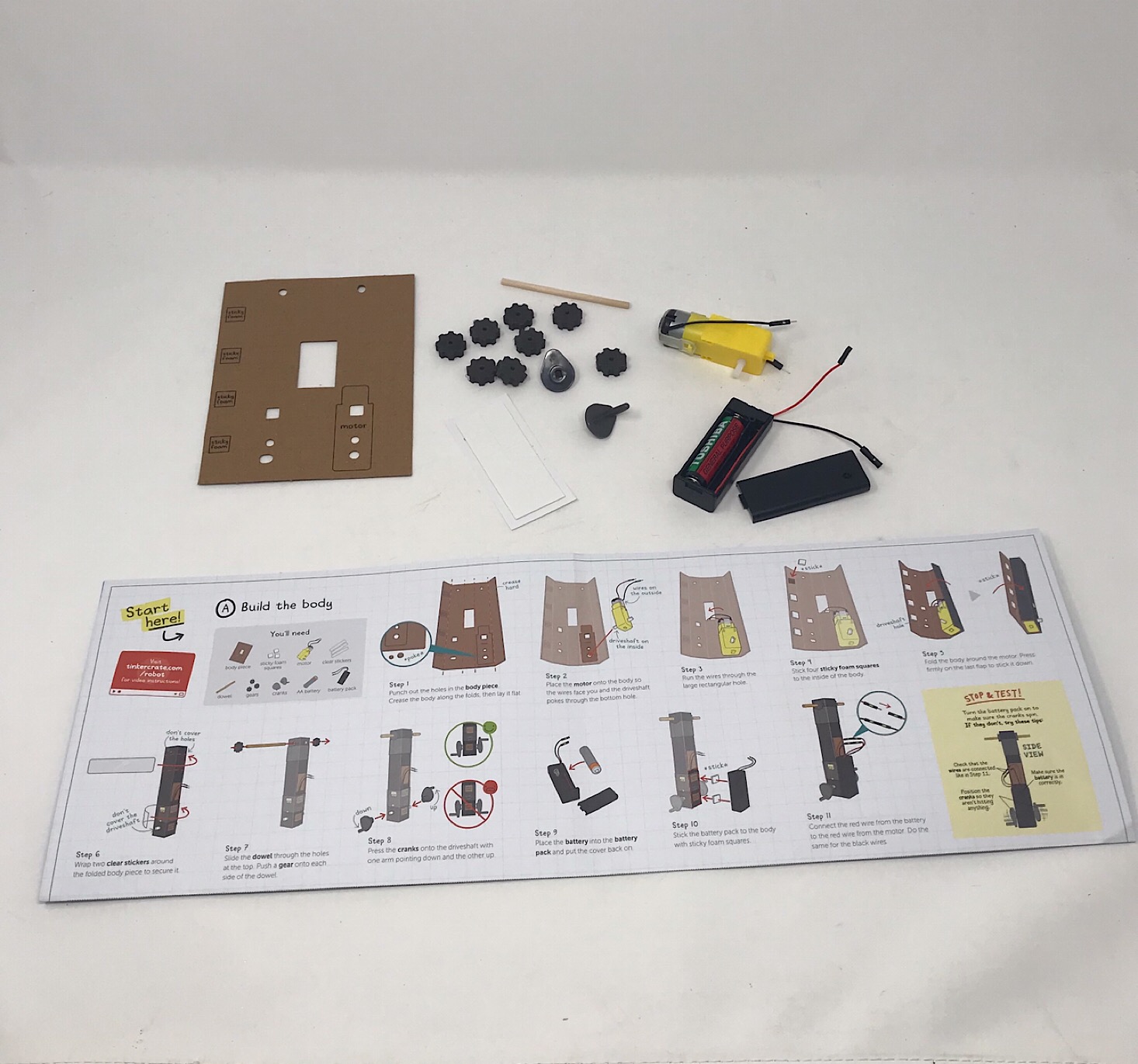 KiwiCo Tinker Crate Walking Robot Review + Coupon | MSA