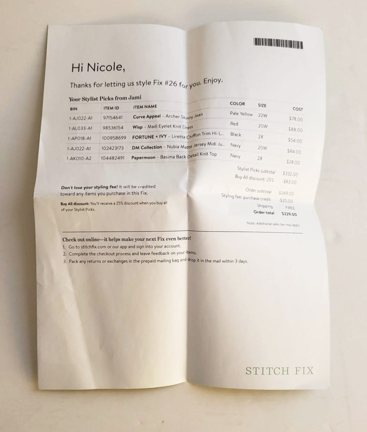 Stitch Fix Plus Size Clothing Box Review - June 2019 | MSA