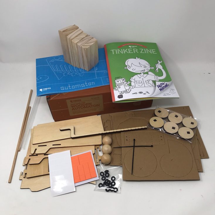 KiwiCo Tinker Crate Review + Coupon - Wooden Automaton | MSA