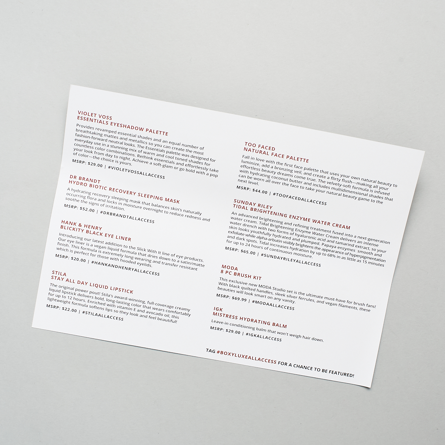 BoxyLuxe Subscription Box Review - September 2019 | MSA