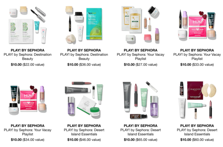 Past Play! By Sephora Boxes Available for Each! | MSA