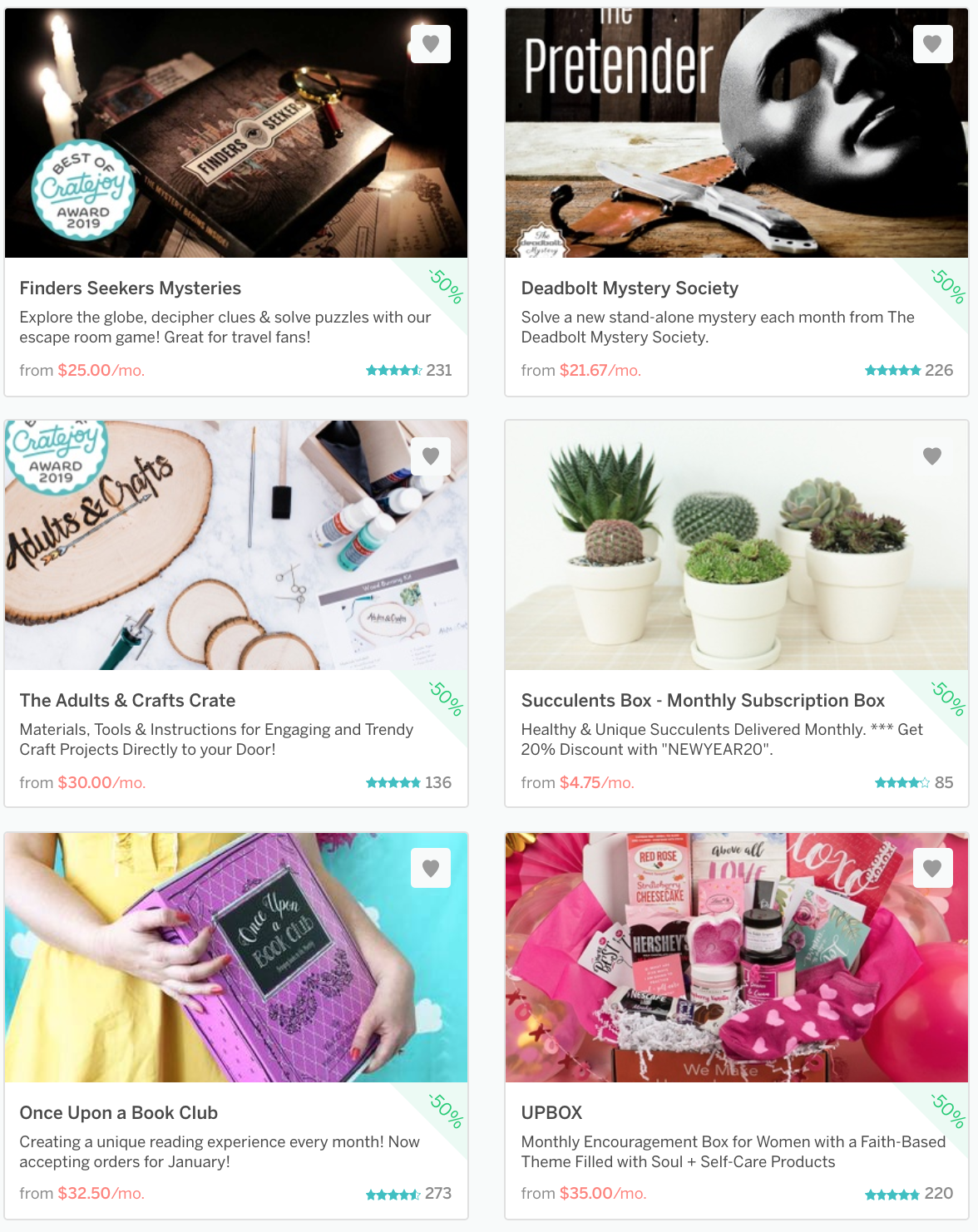 Cratejoy Sale - 50% Off Your First Box! | MSA