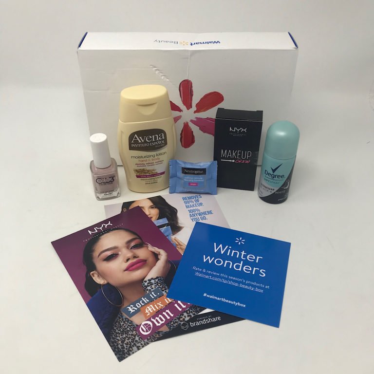 Walmart Beauty Box "Winter Wonders" Review - Winter 2020 | MSA