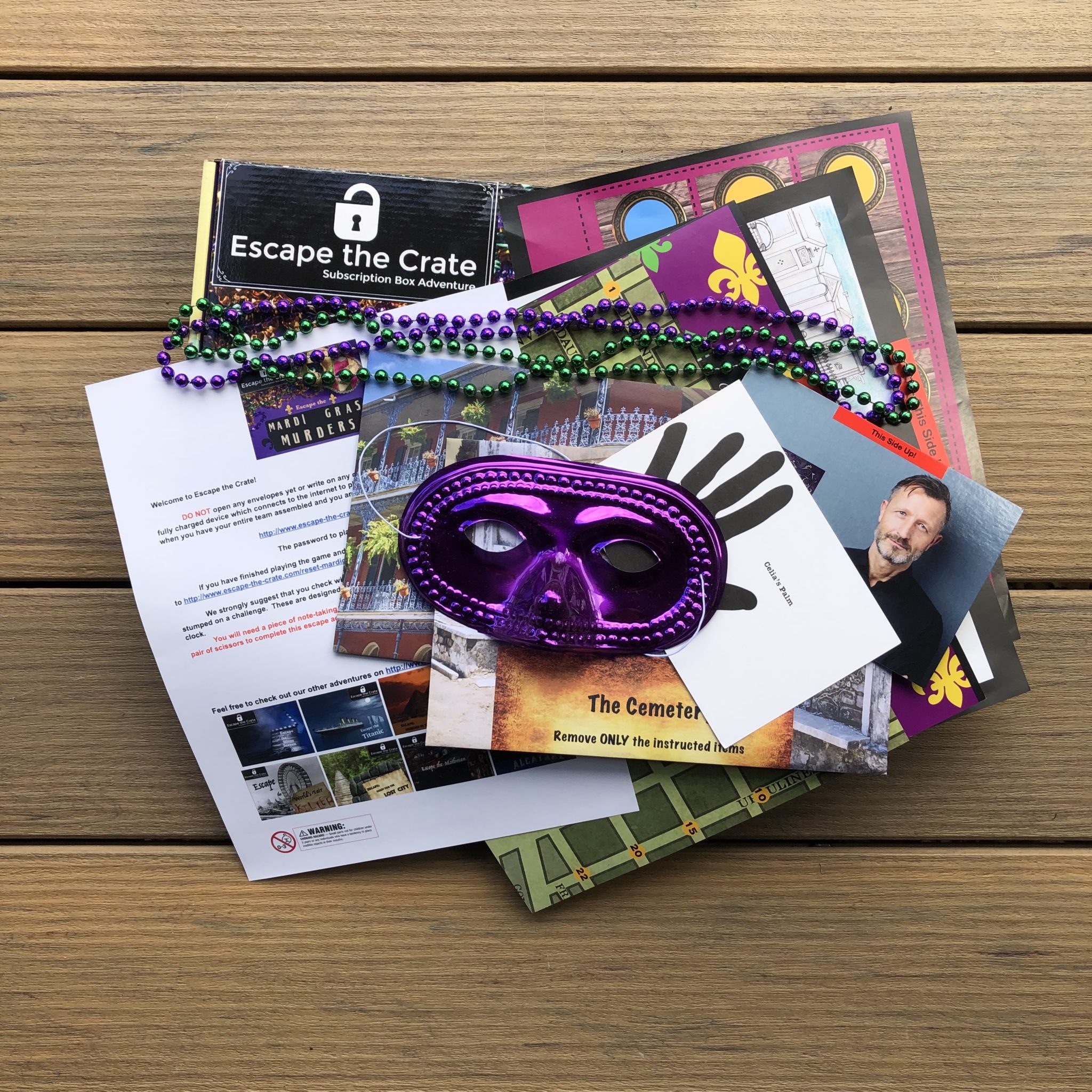 Escape the Crate Review + Coupon - Mardi Gras Murders | MSA