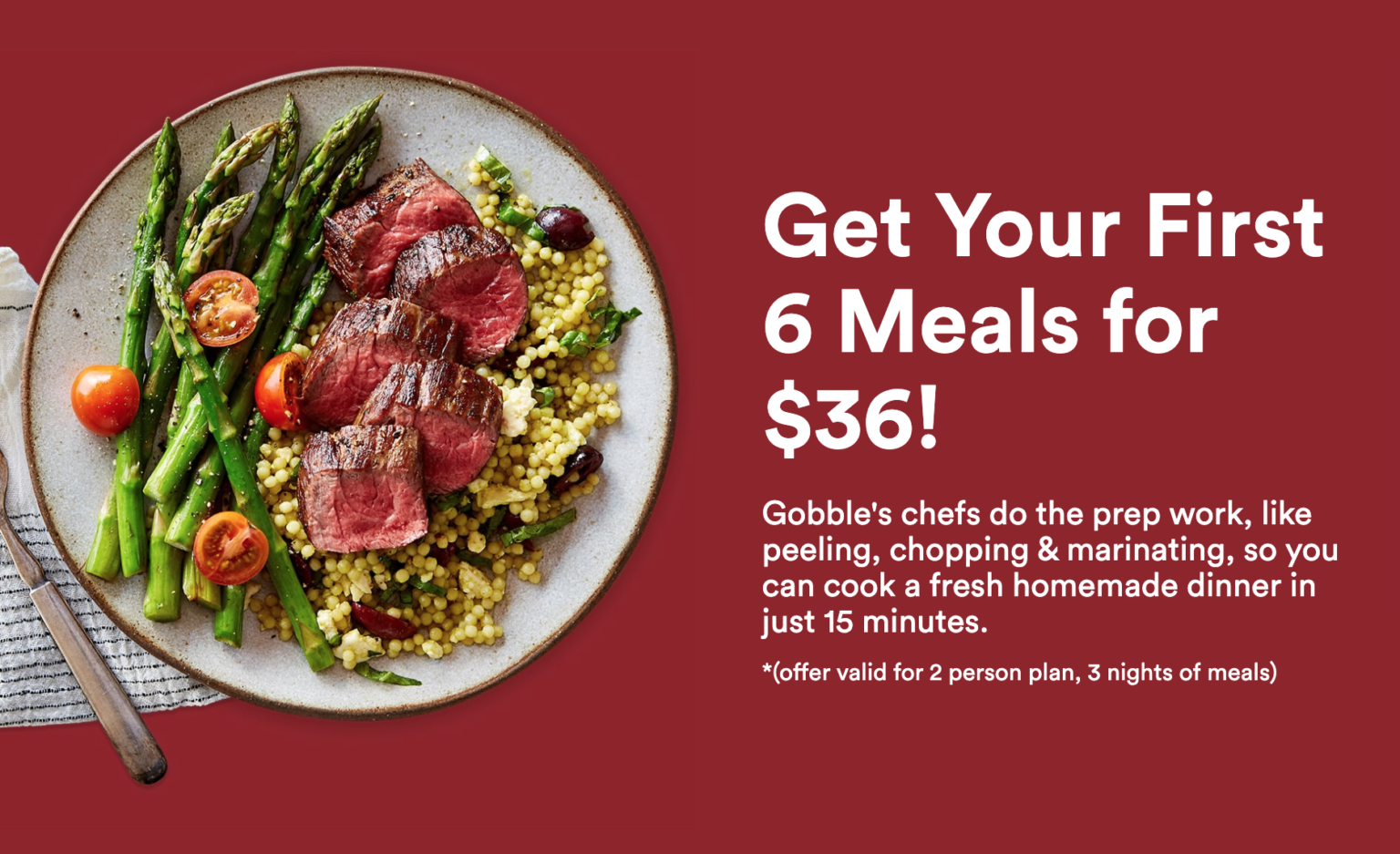 Gobble Meal Kit Deal - Get 6 Meals for ! | MSA