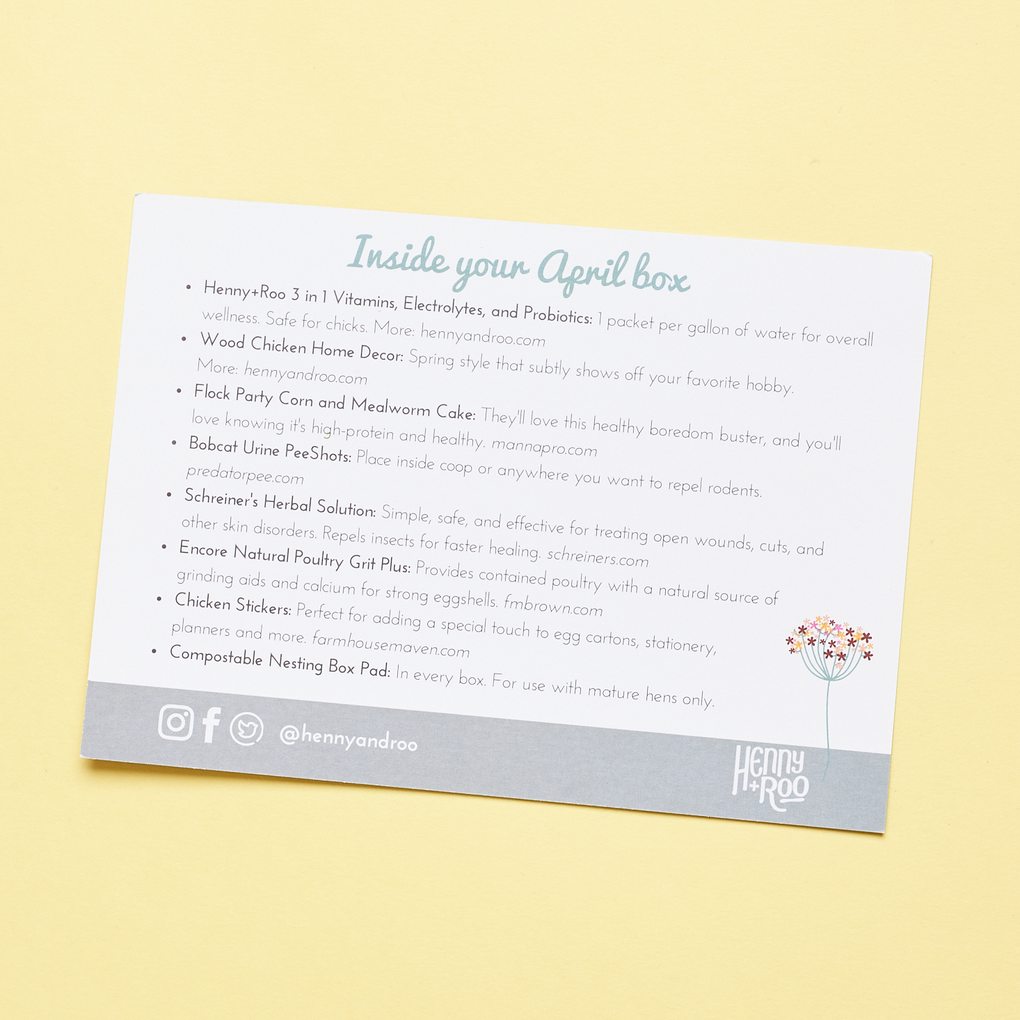 Henny+Roo Chicken Subscription Review - April 2020 | MSA