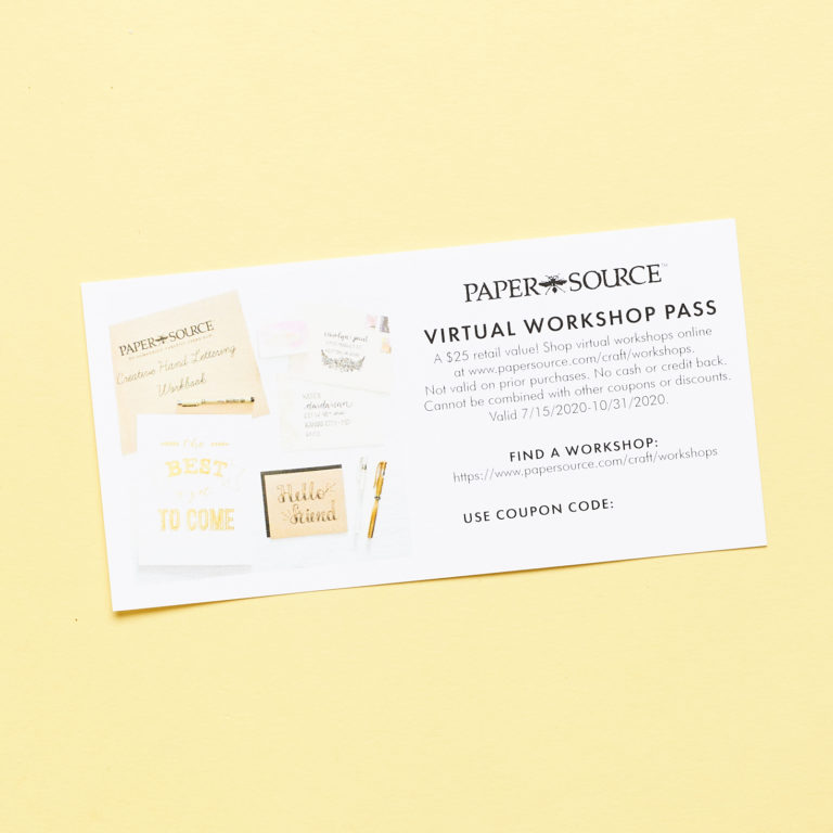 Paper Source Subscription Box Review - Fall 2020 | MSA