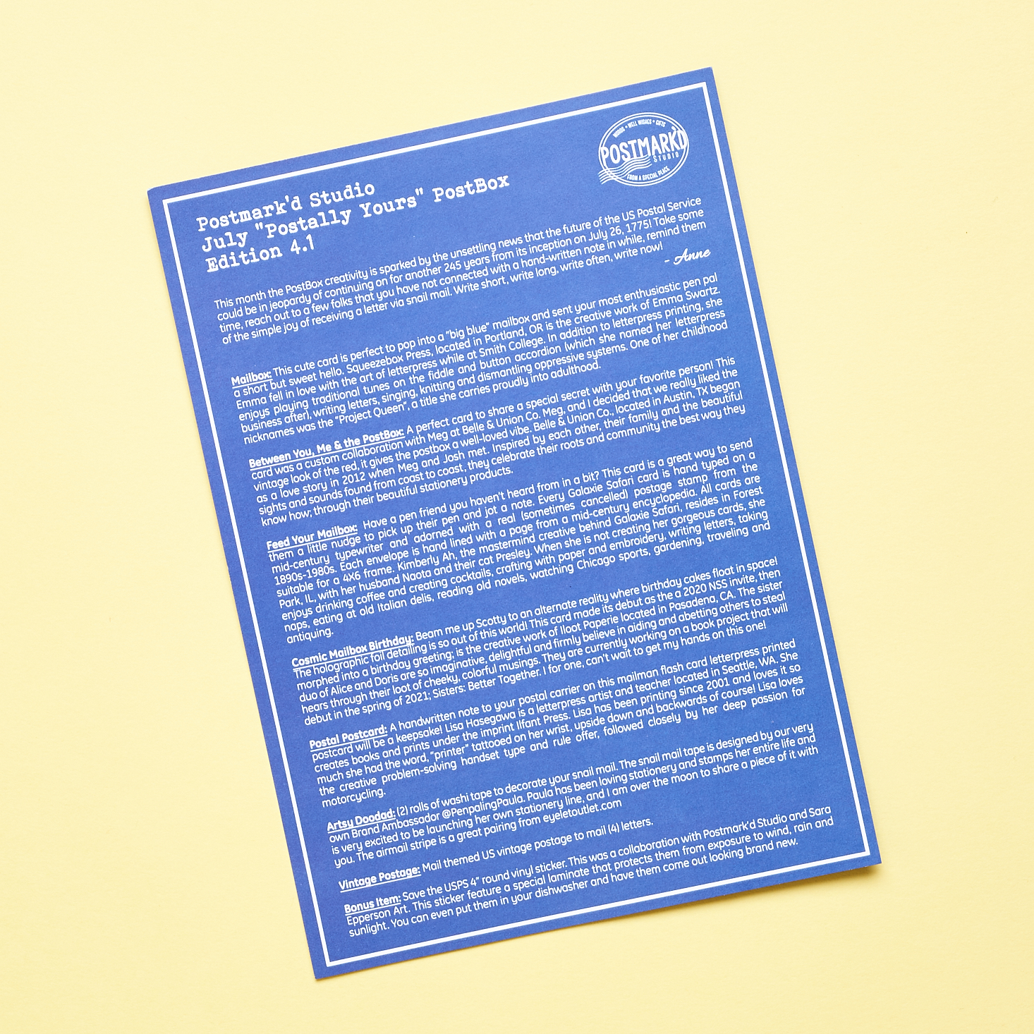 Postmark'd Studio PostBox Review - July 2020 | MSA