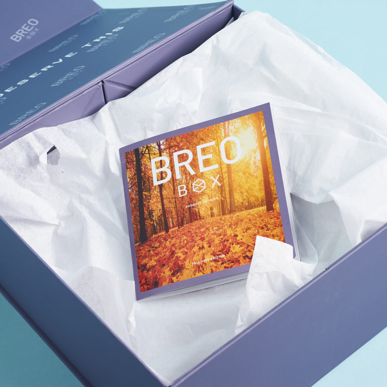 BREO BOX Subscription Review + Coupon - Fall 2020 | MSA