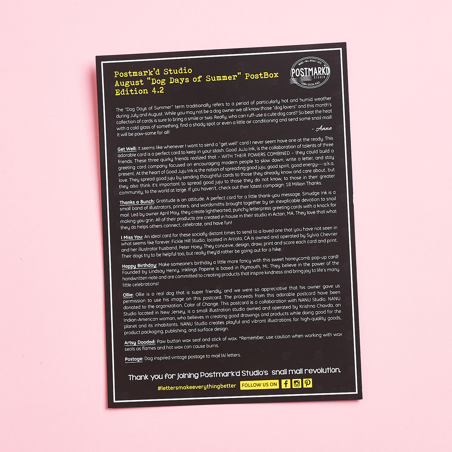 Postmark'd Studio PostBox Review - August 2020 | MSA