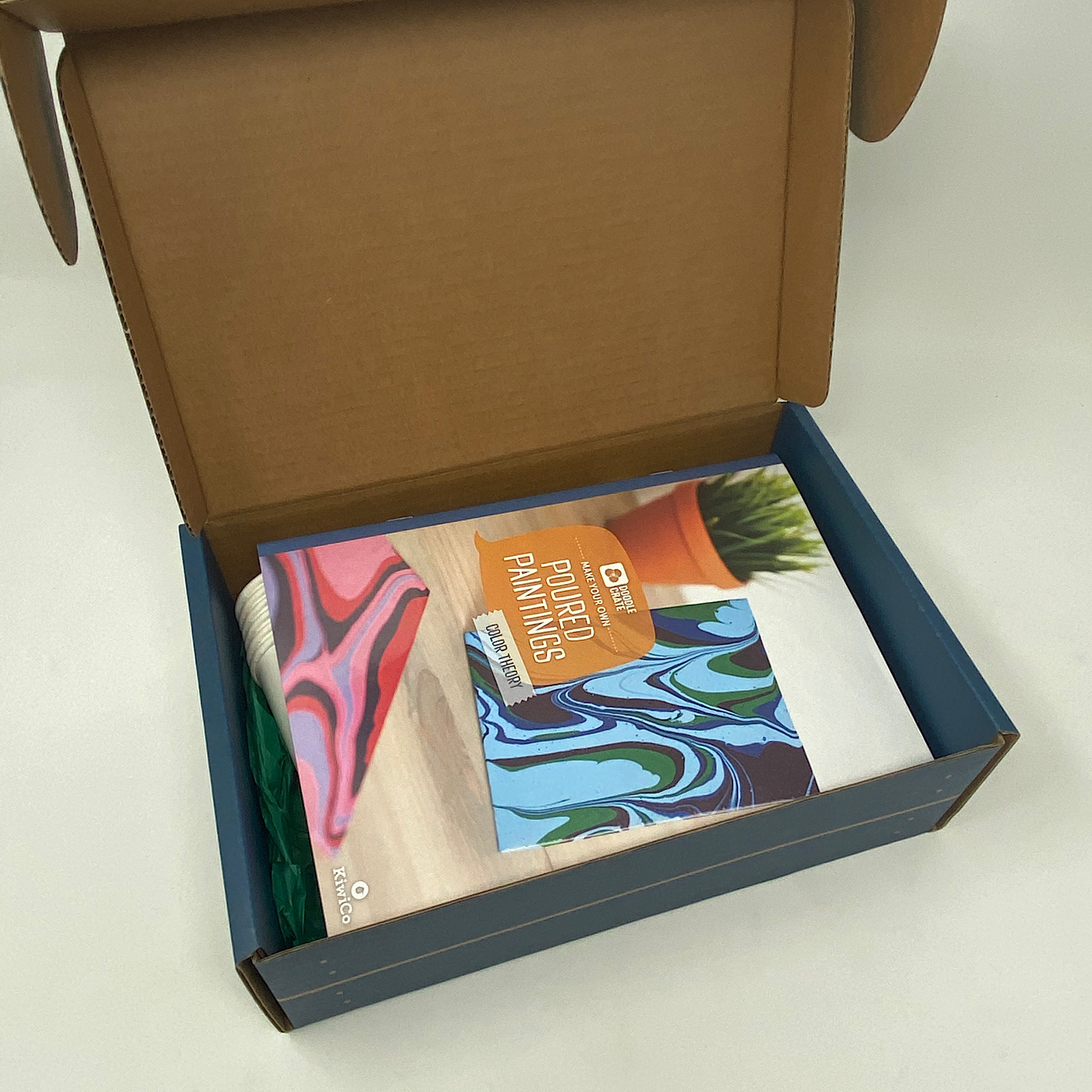 KiwiCo Doodle Crate Review + Coupon - Poured Paintings | MSA