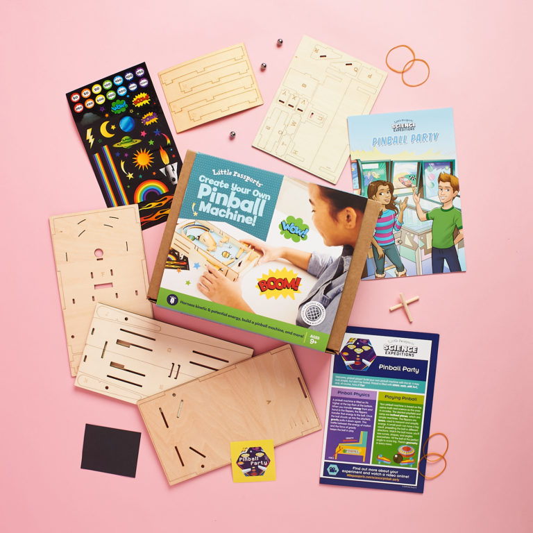 Little Passports Activity Kit Review: Create Your Own Pinball Machine | MSA
