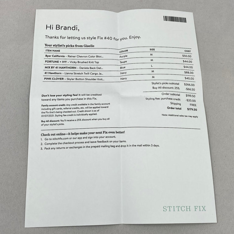 Stitch Fix Women's Styling Service Review – January 2021 | MSA