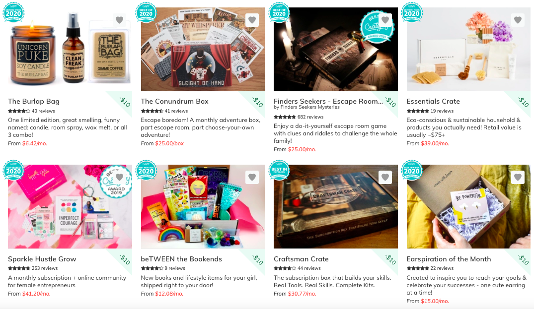 Cratejoy Best of 2020 Sale - Off Select Subscriptions! | MSA