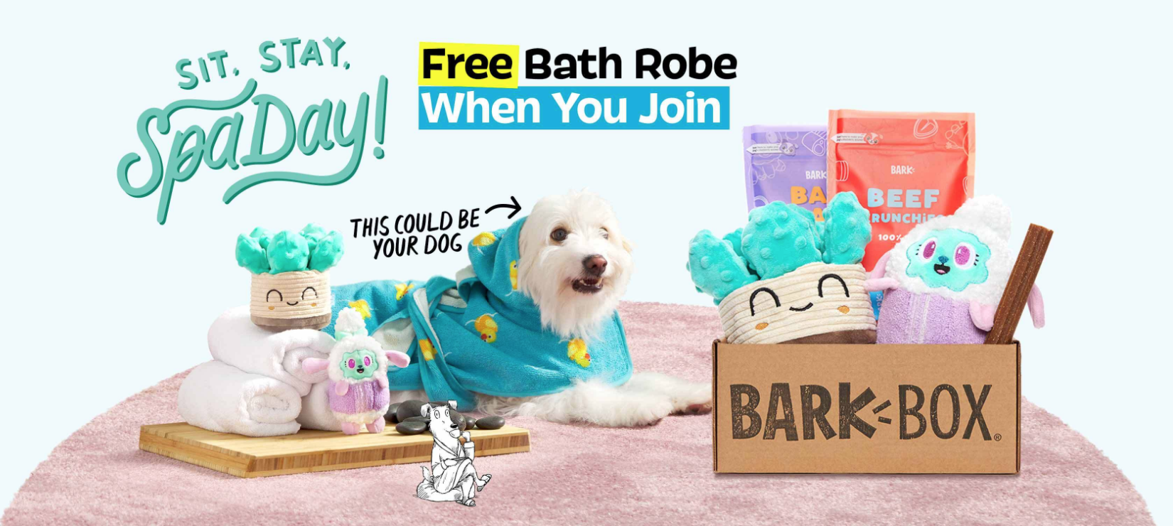 BarkBox Coupon - Free Bathrobe + Spa Box Available Now! | MSA