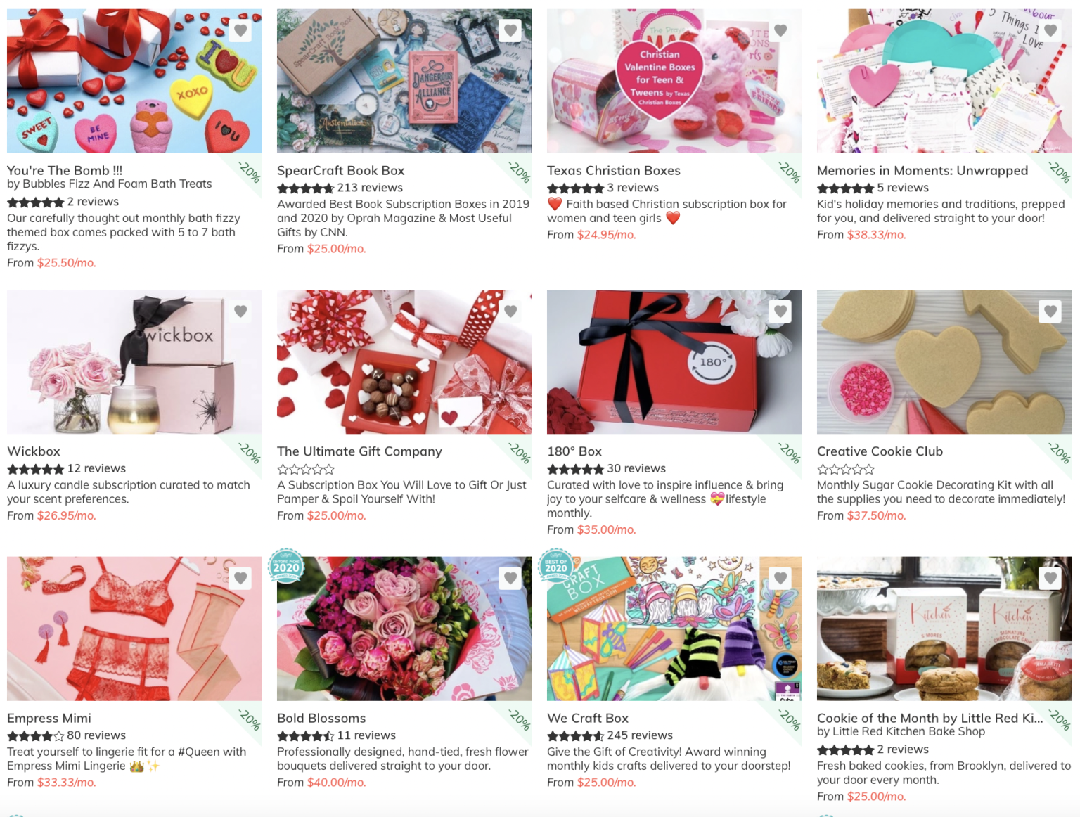 Cratejoy Valentine's Day Sale - 20% Off Select Subscriptions! | MSA
