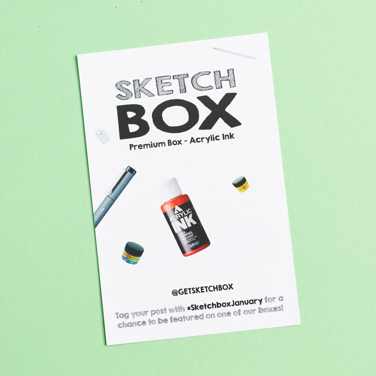 SketchBox Subscription Box Review + Coupon - January 2021 | MSA