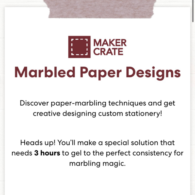 Maker Crate (Ages 14-104): My Art Making Experience