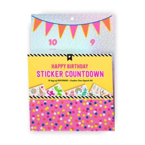Pipsticks Happy Birthday Sticker Countdown Calendar – Coming Soon | MSA
