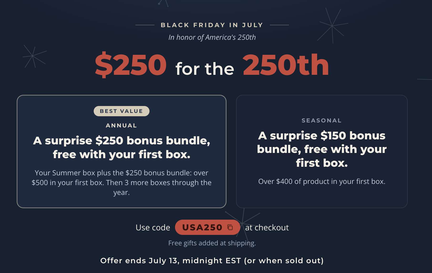BREO BOX: 4th of July sale has begun! | My Subscription Addiction